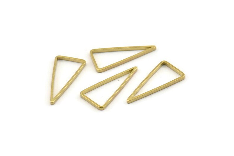 18mm Brass Triangles 50 Raw Brass Triangle Rings Connectors - Etsy