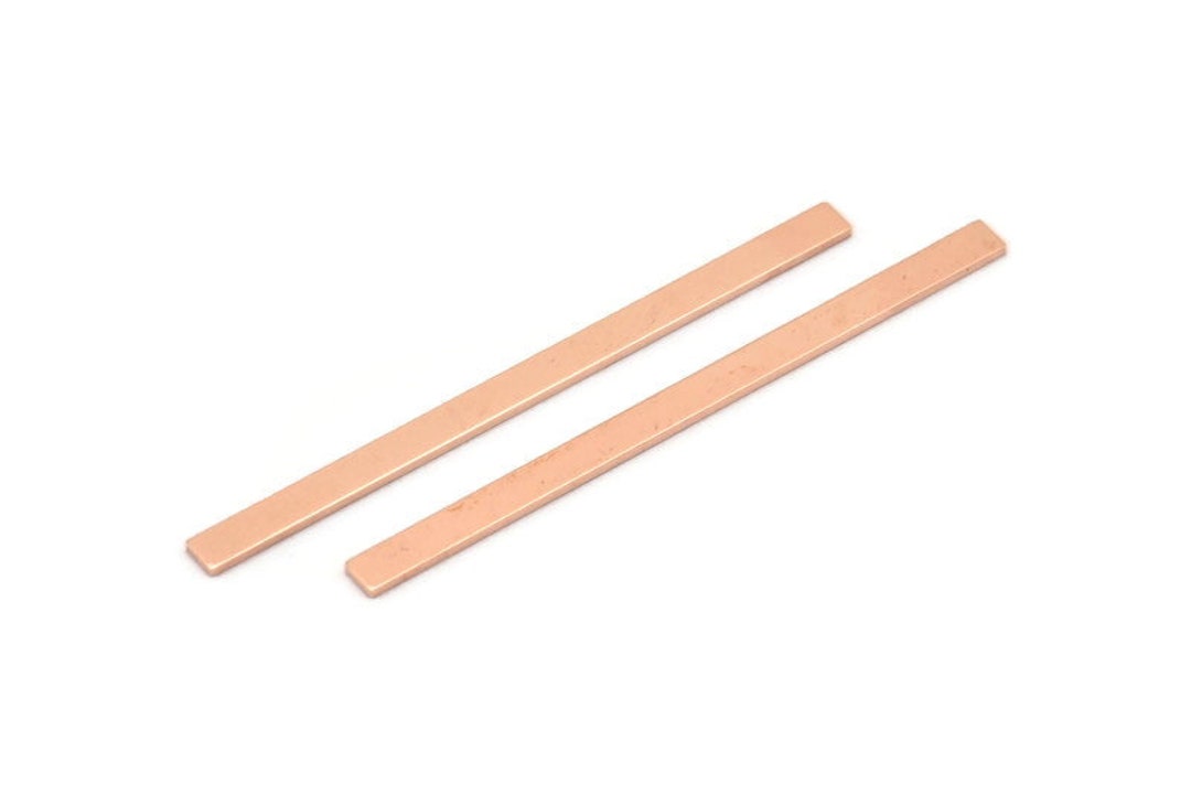 Copper Stick Blank, 12 Raw Copper Stick Blanks, Rectangle Blanks ...