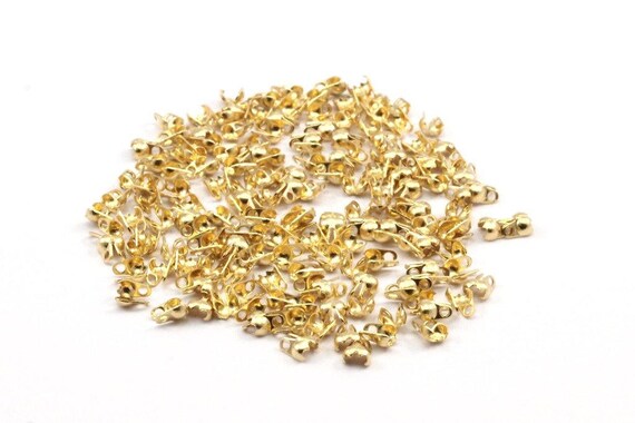 Brass Chain Connector 250 Raw Brass Ball Chain Connector | Etsy