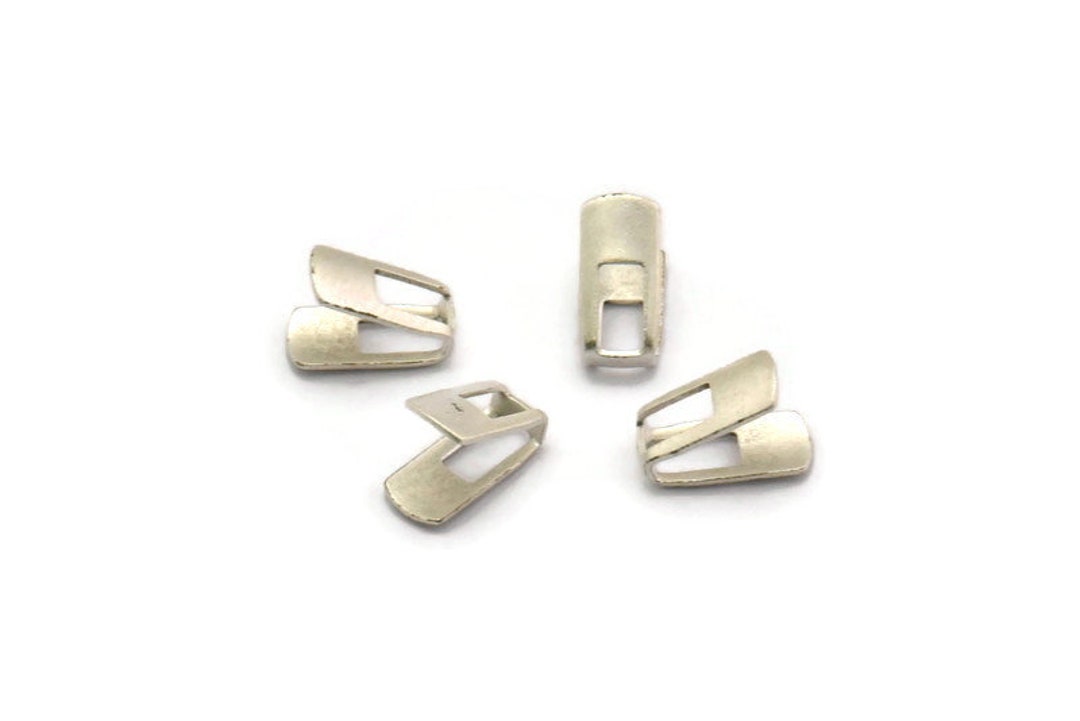 Snake Chain End, 24 Antique Silver Plated Brass 4mm End Caps for ...