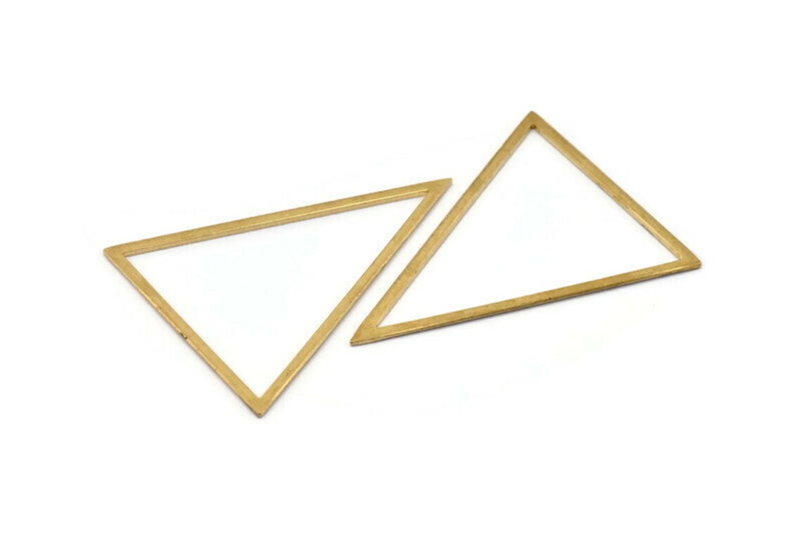 Brass Triangle Ring, 6 Raw Brass Triangles (53x53x40mm) Bs-1307 - Etsy