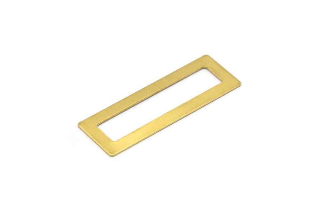 Blank Rectangle Connector, 12 Raw Brass Rectangle Connectors With No ...