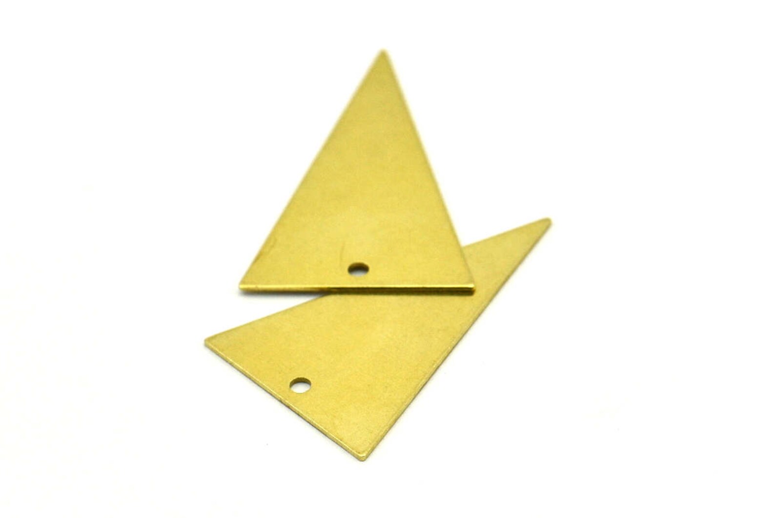 Raw Brass Triangle 20 Raw Brass Triangle Charms With 1 Hole | Etsy