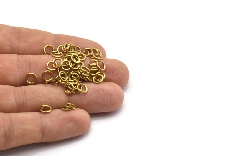6mm Jump Rings 500 Raw Brass Jump Rings 6x1mm A0357 - Etsy