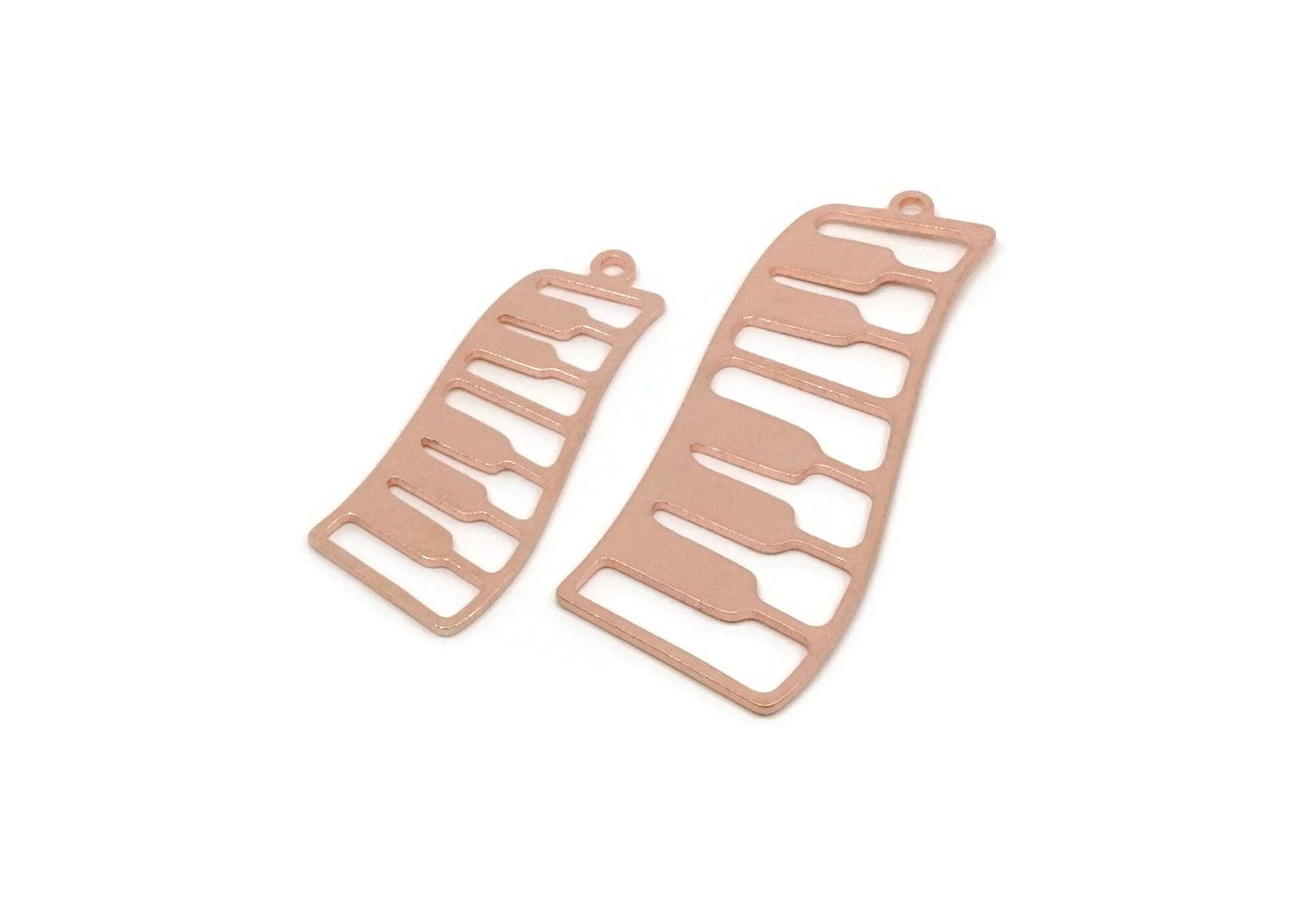 Copper Irregular Charm, Raw Copper Irregular Shaped Charms With 1 Loop ...
