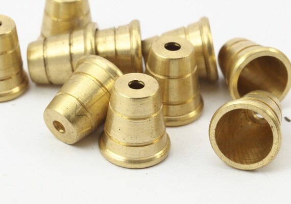 Industrial Cone End 12 Raw Brass Industrial Cone End Caps | Etsy