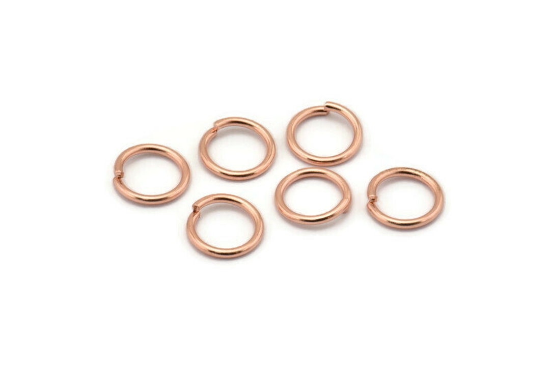 10mm Jump Ring, 50 Rose Gold Tone Brass Jump Rings (10x1.2mm) A1079 - Etsy