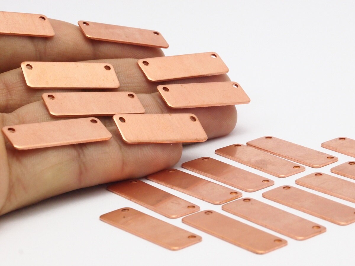 Copper Customized Name Bar 12 Raw Copper Stamping Blanks | Etsy