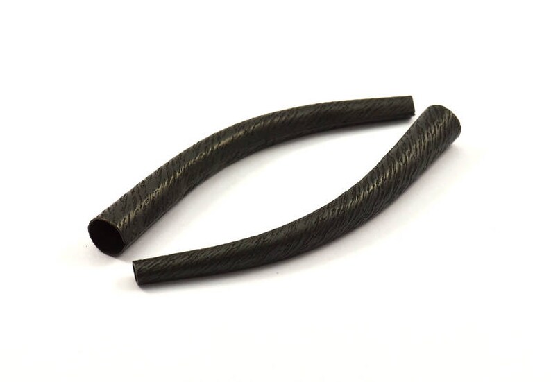 Black Oxidized Brass Texture Tube Findings 100mm Bs 1042 | Etsy