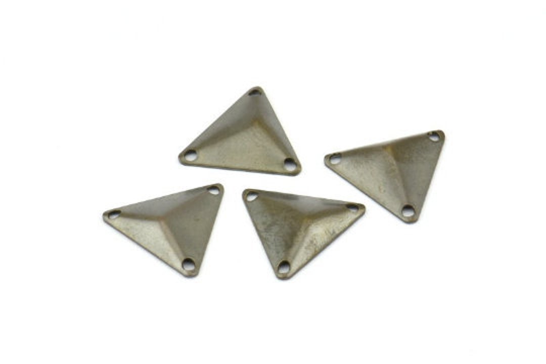 Antique Brass Pyramid, 150 Antique Brass Triangle Cambered Pyramids ...