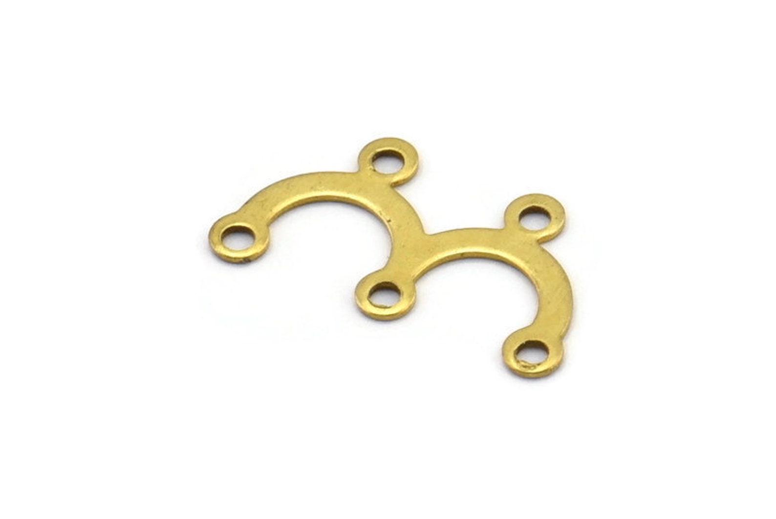 Raw Brass Connector, 25 Raw Brass Connectors, Findings (18x10mm) Brs ...