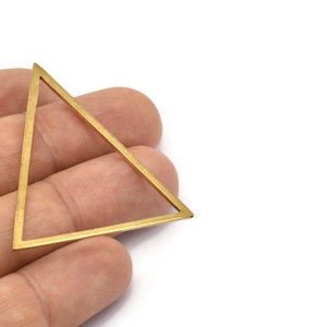 Brass Triangle Ring, 6 Raw Brass Triangles (53x53x40mm) Bs-1307 - Etsy