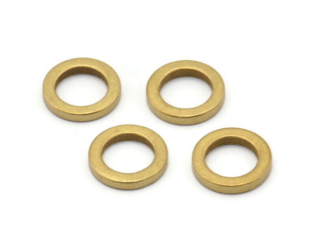 12mm Circle Connectors 25 Raw Brass Circle Connectors 12x2mm N0441 - Etsy
