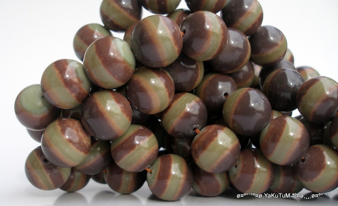 Banded Jasper Beads 16mm Gemstone Round Beads 5 Pcs T028 | Etsy