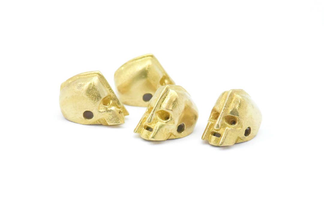 Brass Robot Beads, 2 Raw Brass Robot Bracelet Parts (10x8mm) N0407 - Etsy