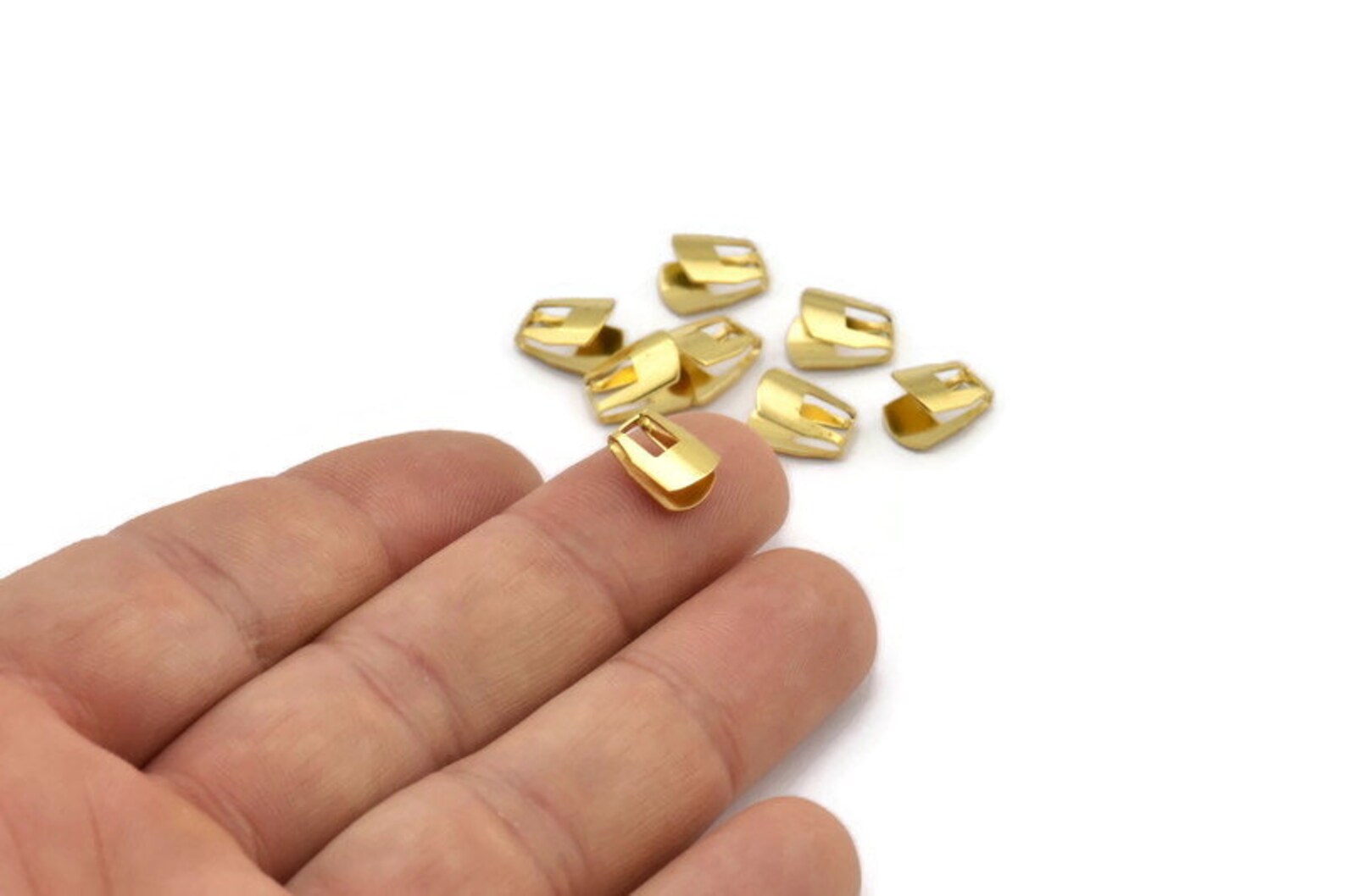 Snake Chain End 30 Raw Brass 6mm End Caps for Soldering to - Etsy