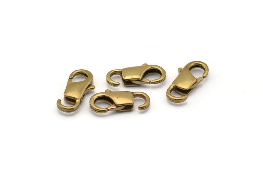 Brass Lobster Clasp, Raw Brass Lobster Claw Clasps (14.6x6mm) Bs-1220 ...