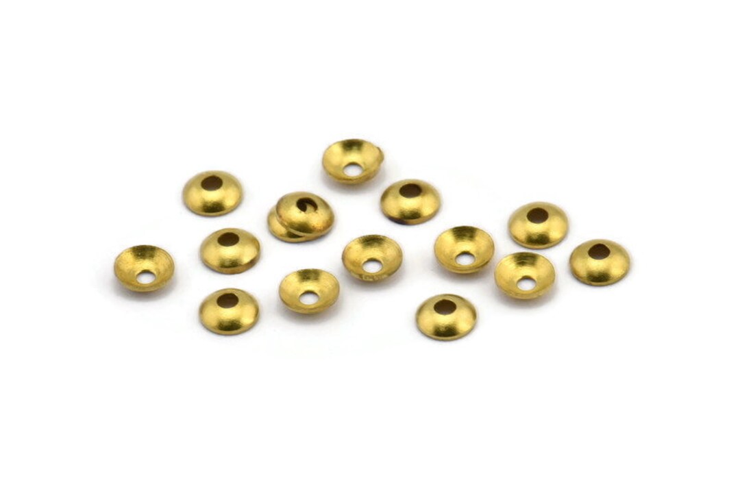 Brass Bead Cap, 100 Raw Brass Bead Caps (4mm) Brs 103 A0226 - Etsy