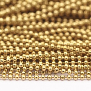 1mm Ball Chain, 5 M. 1mm Raw Brass Ball Chain - Brs4-4 ( Z017 ) - Etsy