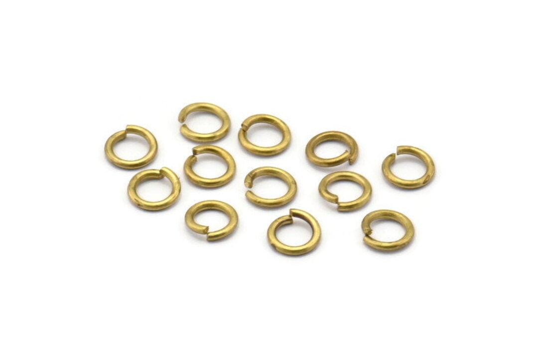 6mm Jump Rings - 500 Raw Brass Jump Rings (6x1mm) A0357 - Etsy