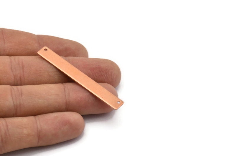 Copper Customized Name Bar, 10 Raw Copper Stamping Connector, Blanks 2 ...