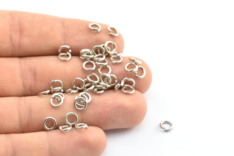 6mm Jump Ring 200 Silver Plated Brass Jump Rings 6x1.2mm - Etsy