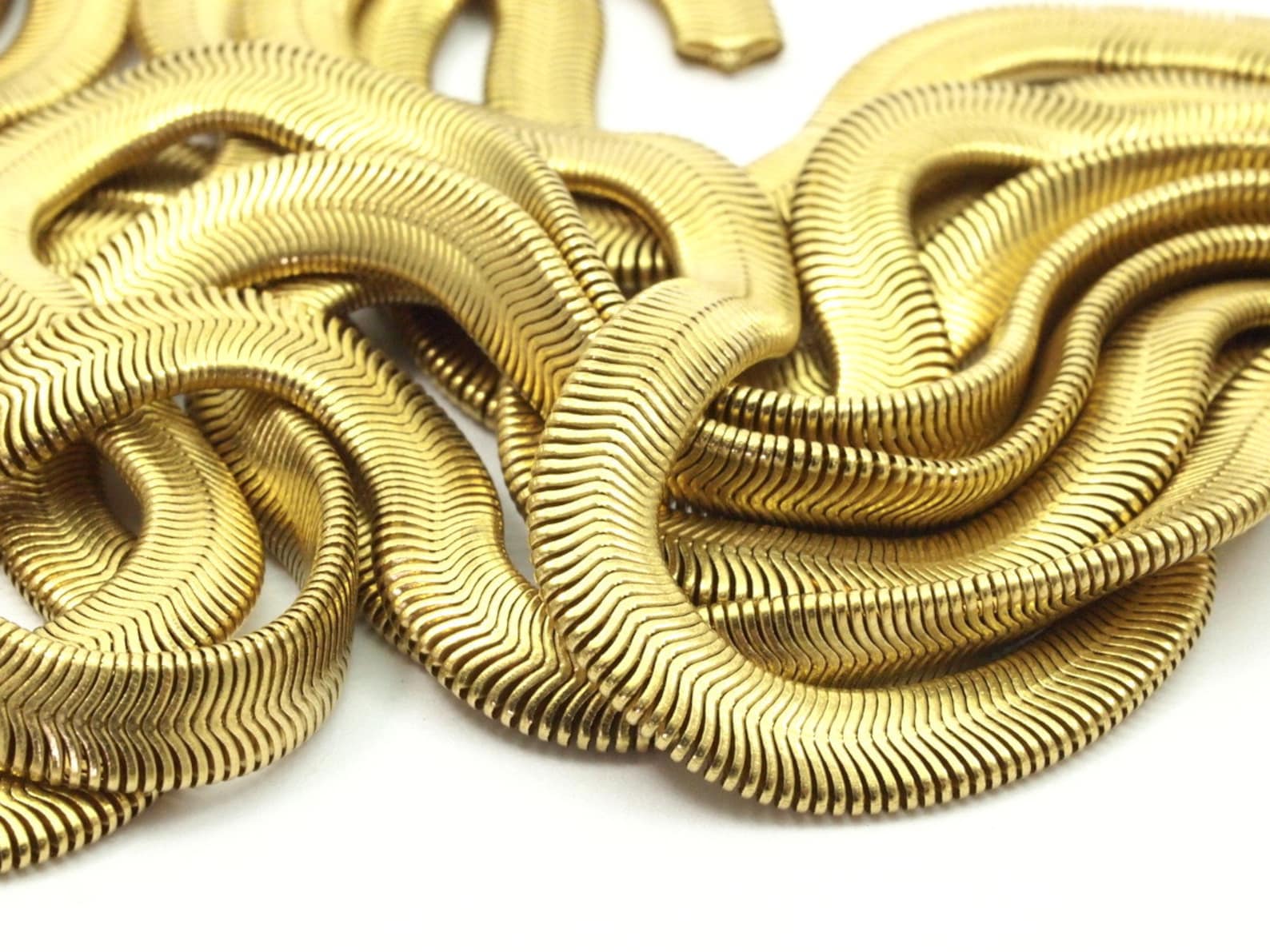 Snake Chain 2m Raw Brass Snake Chain 6mm Z072 - Etsy