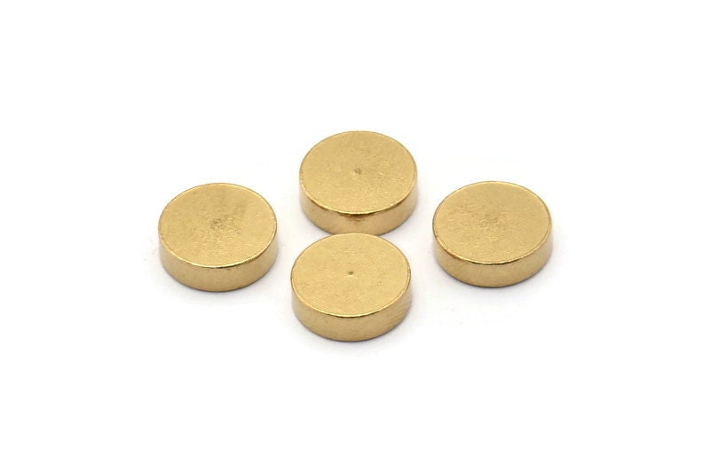 Thick Cut Discs, 10 Raw Brass Round Discs (10x3mm) D0370 - Etsy