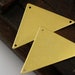 Raw Brass Triangle, 10 Raw Brass Triangle Pendants With 3 Holes ...