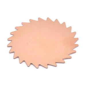 Copper Circle Blank, 2 Raw Copper Circle Blanks, Copper Round, Stamping ...