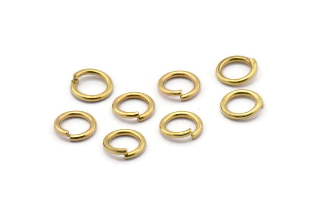 8mm Jump Ring - 100 Raw Brass Jump Rings (8x1.2mm) A0368 - Etsy