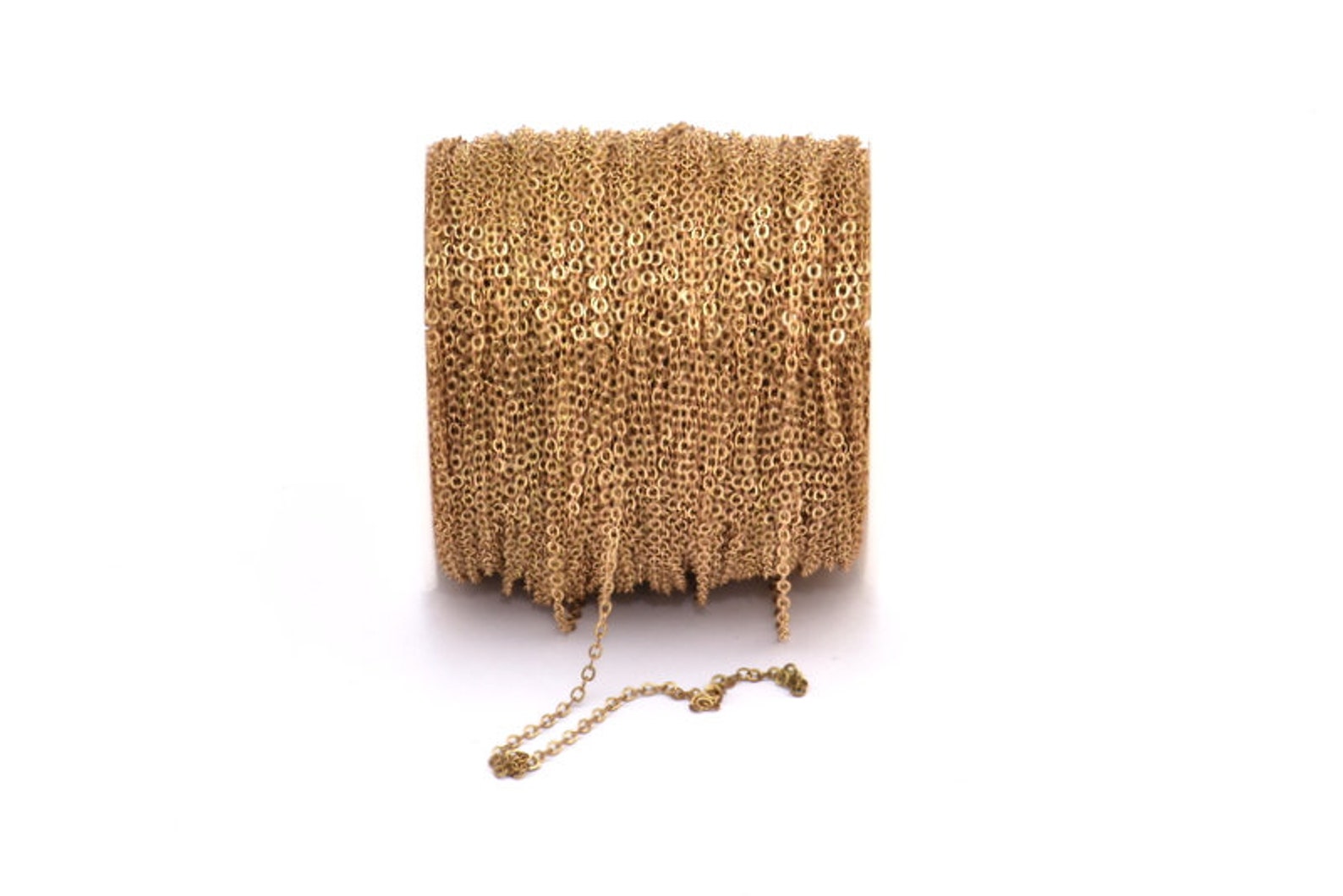 Brass Chain, Solder Chain, Link Chain, 95 M - (1.5x2mm) Raw Brass ...