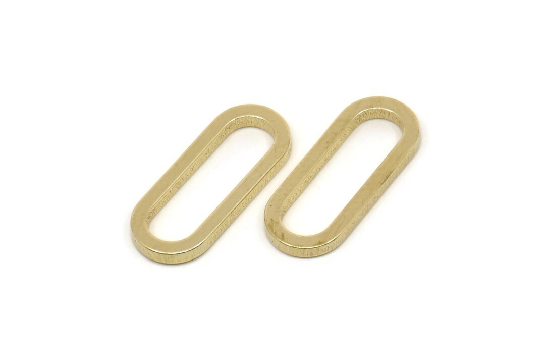 Brass Oval Connector, Raw Brass Oval Connectors, Charms, Findings ...