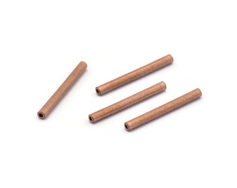 25 Pcs. Raw Copper 2x20 Mm Tube Spacers İnside Diameter 1.1 - Etsy