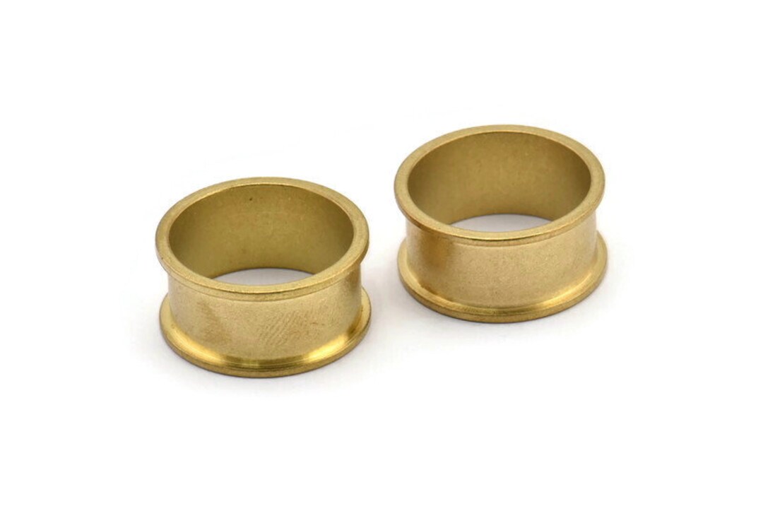 Brass Channel Ring - Raw Brass Channel Ring Settings (18mm) N0478 - Etsy
