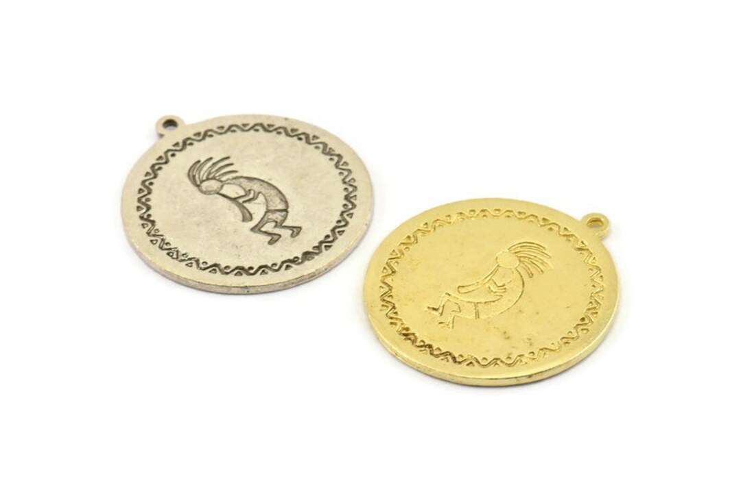 Mayan Pendant, Silver Mayan Charm, Brass Mayan Charm, Mayan ...