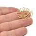 Brass Shell Charm, Raw Brass Sea Shell Pendants, Earring Findings ...