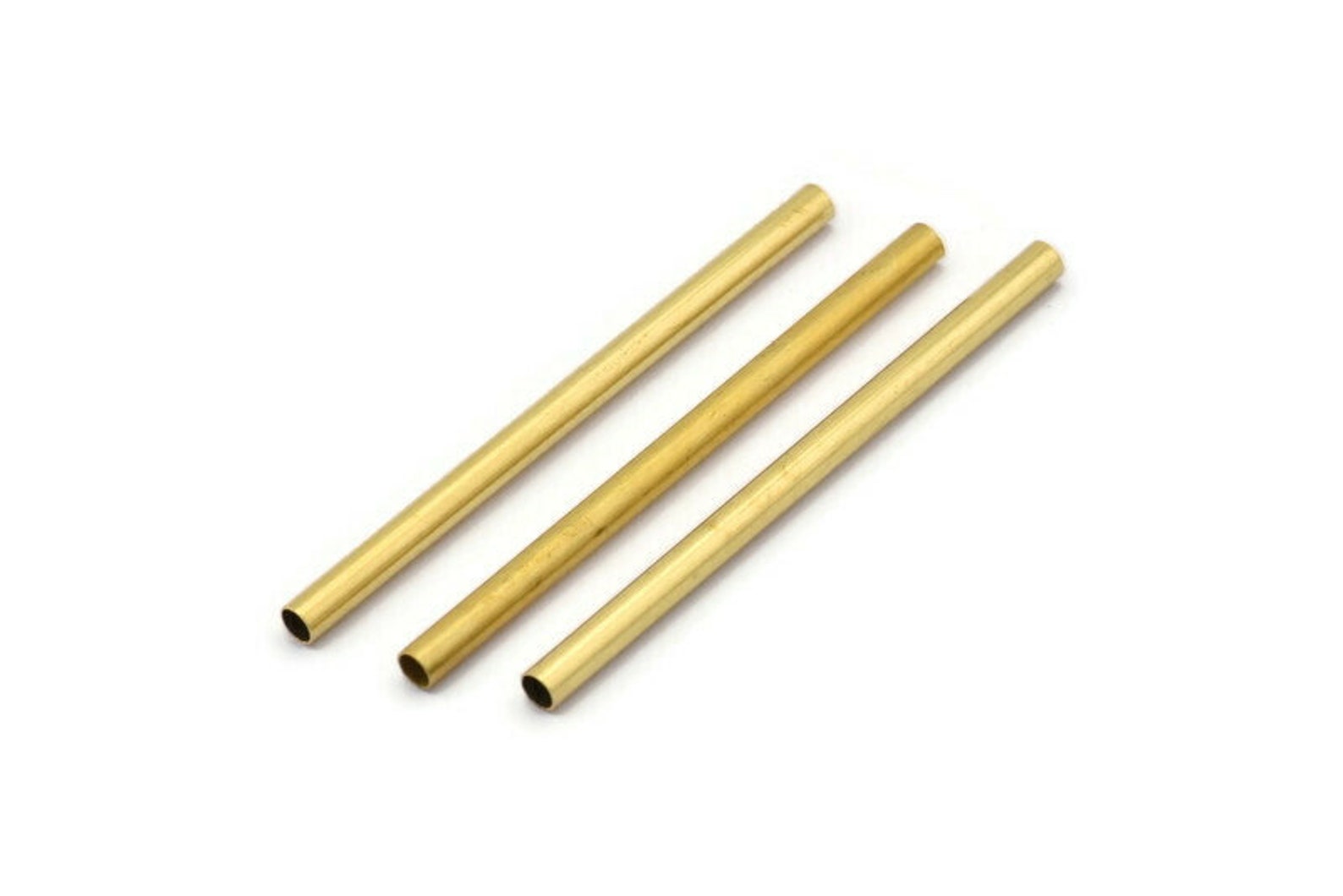 Raw Brass Bar, 25 Raw Brass Tubes (3x50mm) Bs 1445 - Etsy
