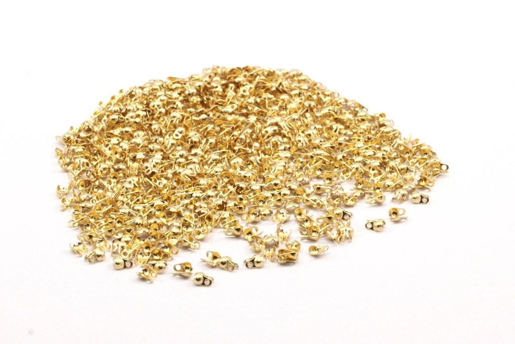 Brass Chain Connector 250 Raw Brass Ball Chain Connector | Etsy