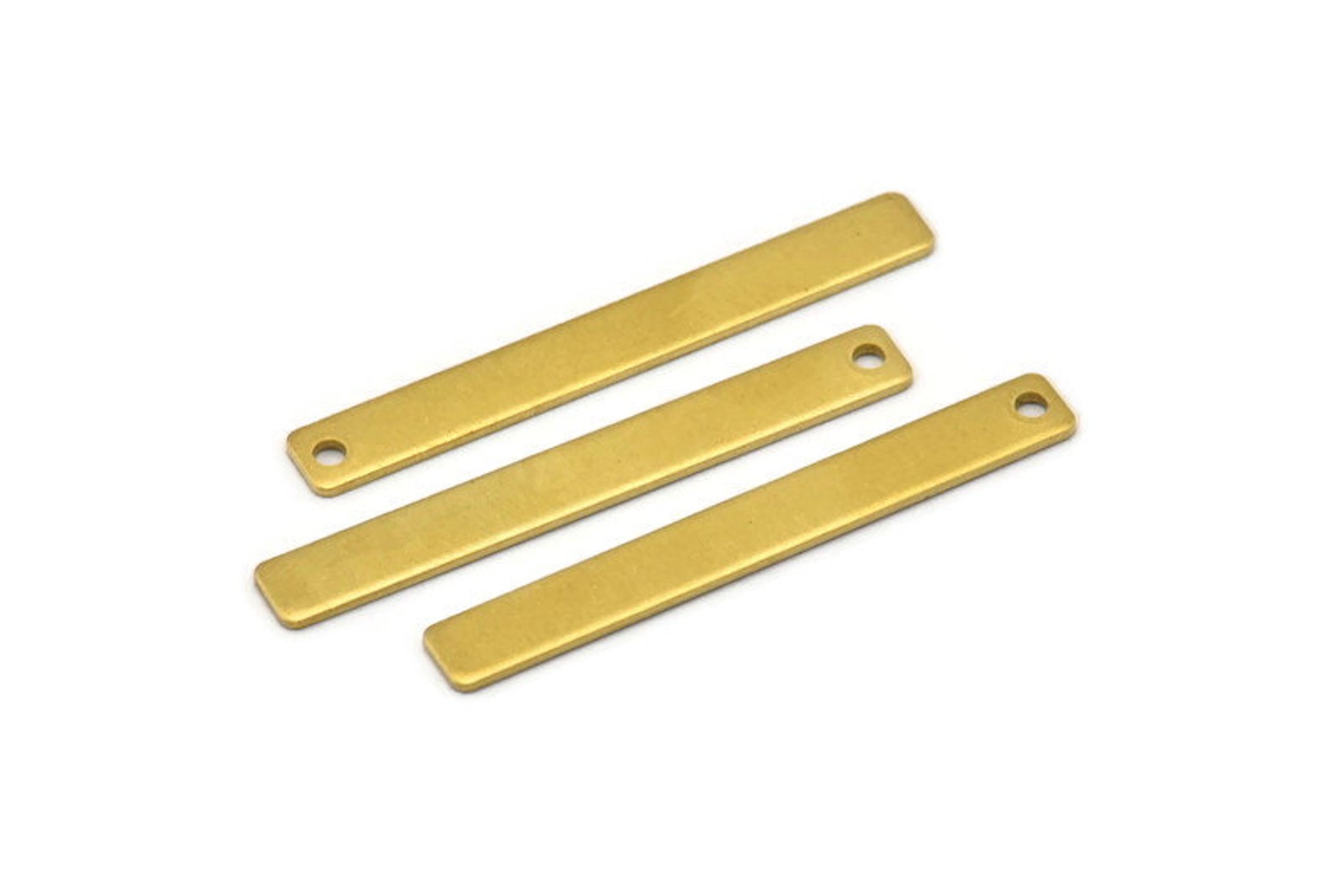 Tiny Rectangle Bar 24 Raw Brass Rectangle Stamping Blanks - Etsy