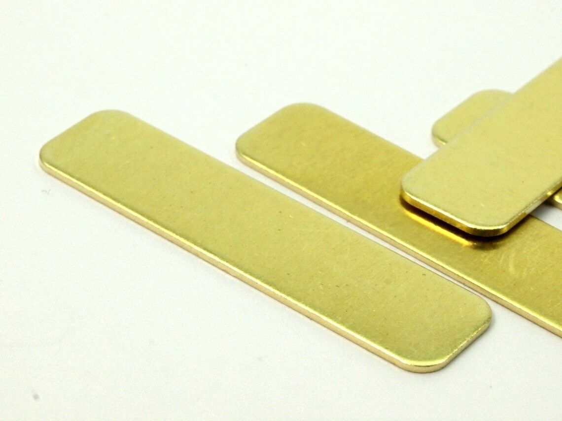 Huge Brass Rectangle 12 Raw Huge Brass Rectangle Stamping - Etsy
