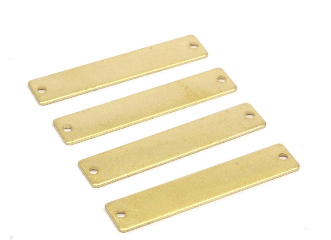 Rectangle Brass Blanks, 24 Raw Brass Rectangle Stamping Blanks ...