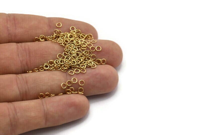 3mm Jump Rings 250 Raw Brass Jump Ring 3x0.60mm A0395 - Etsy