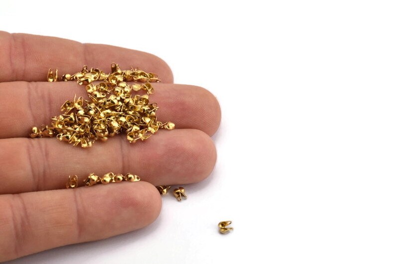 Brass Chain Connector 250 Raw Brass Ball Chain Connector - Etsy