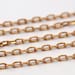 Link Chain, Faceted Chain, 10M Faceted Soldered Brass Chain (3x1.5mm ...