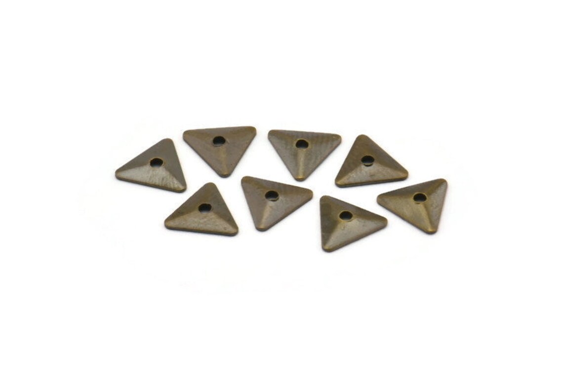 Triangle Spacer Bead 100 Antique Brass Triangle Bead Caps - Etsy