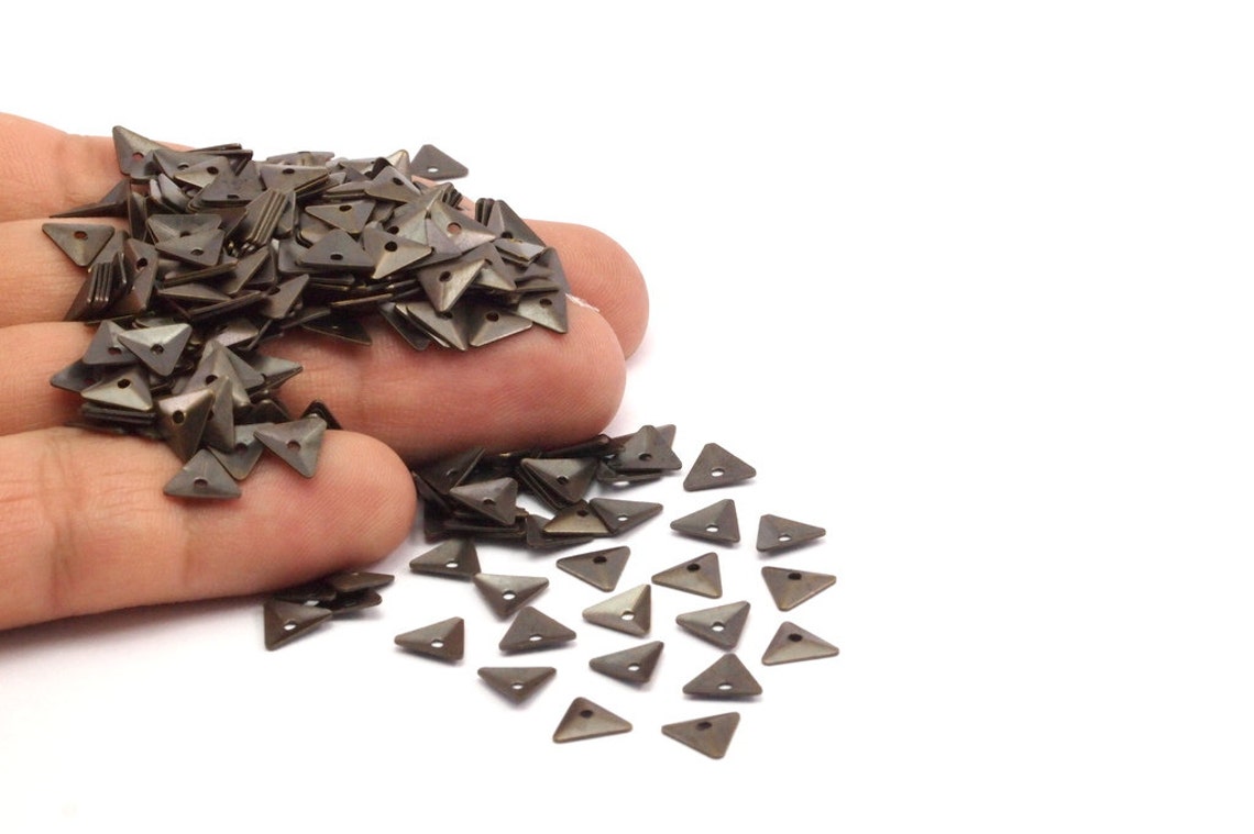 Triangle Spacer Bead 100 Antique Brass Triangle Bead Caps | Etsy