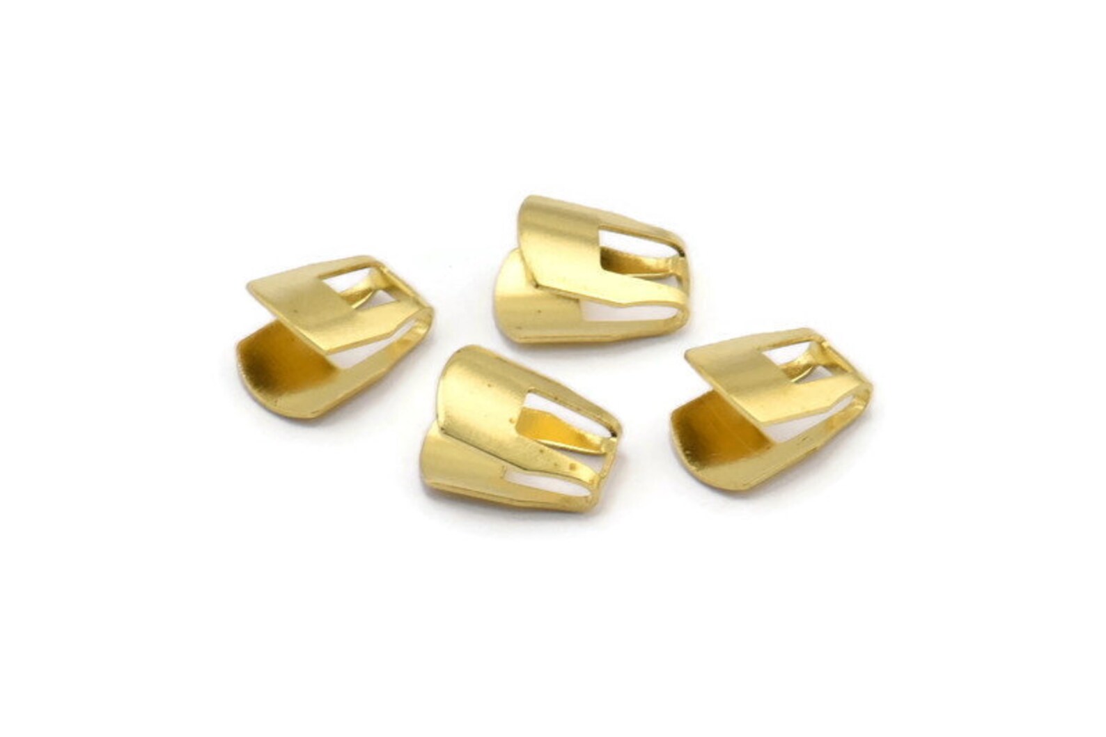 Snake Chain End 30 Raw Brass 6mm End Caps for Soldering to - Etsy