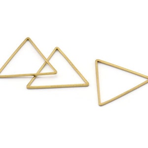 Raw Brass Triangle, 20 Raw Brass Triangles (27x27x27mm) BS 1334 - Etsy
