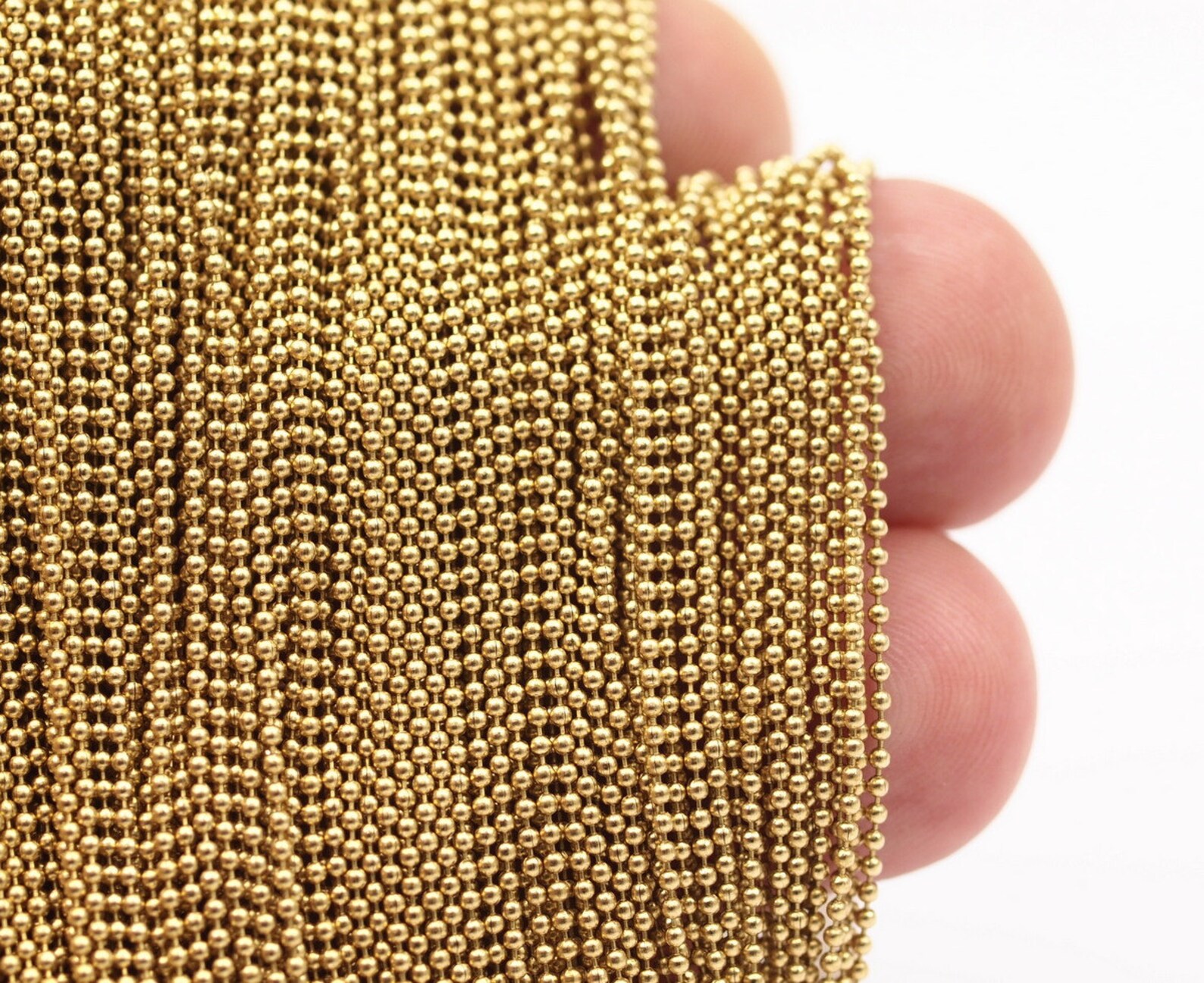 1mm Ball Chain, 5 M. 1mm Raw Brass Ball Chain - Brs4-4 ( Z017 ) - Etsy